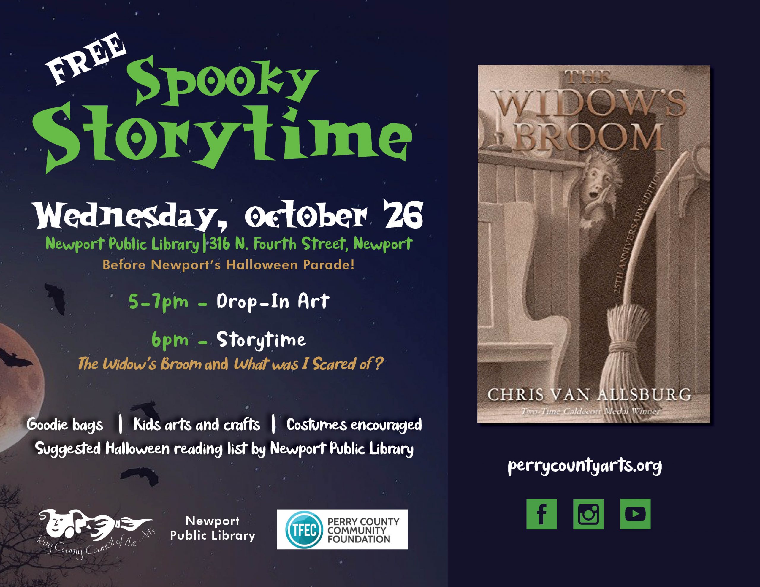 FREE! Spooky Storytime and Drop-In Art, at Newport Public Library ...